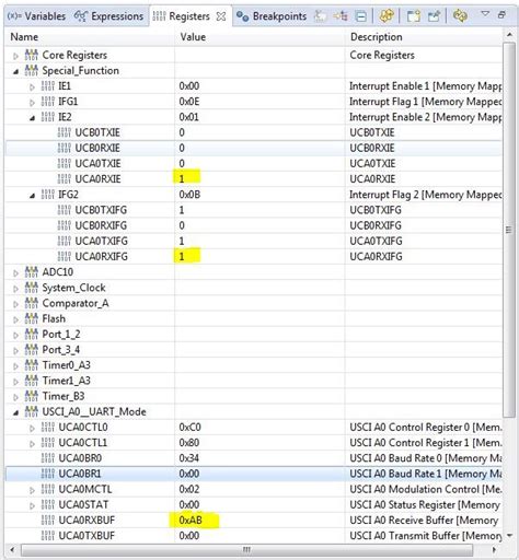 Not Receiving The Uart Rx Interrupt Msp Low Power Microcontroller Forum Msp Low Power