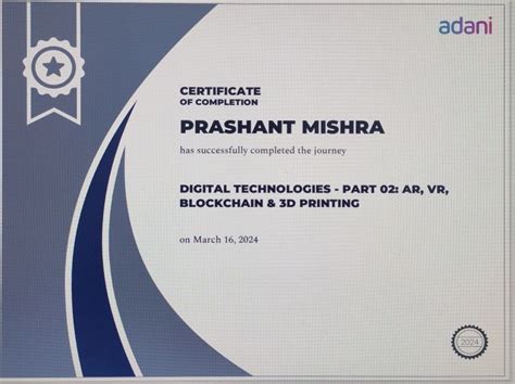 Prashant Mishra On Linkedin Successfully Completed 3rd Module Of