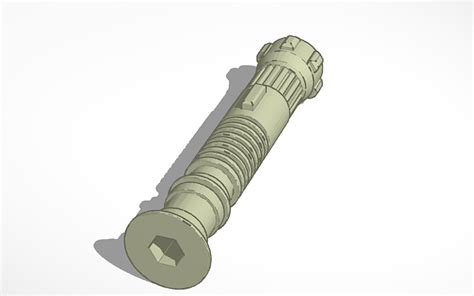 3d Design Lightsaber Pencil Topper Tinkercad
