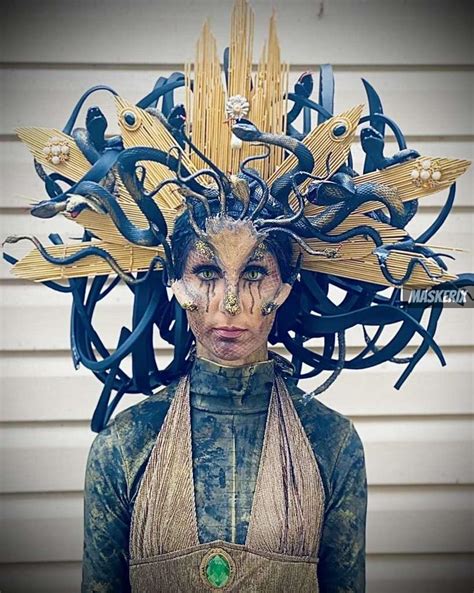 Homemade Medusa Costume Headpiece