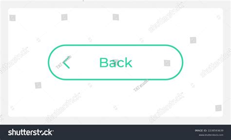Hover Back Button Ui Element Template Stock Vector Royalty Free 2238593639 Shutterstock