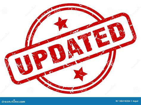 Updated Stamp Stock Vector Illustration Of Template 148418284