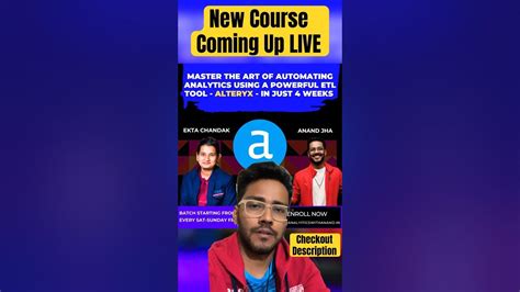 New 🎊course 📚 Coming Live 🎥 Etl 🛠️ Tool Alteryx Enroll👨‍💻👩‍💻 Now Dataanalytics Youtube