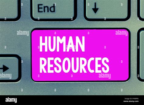 Word Writing Text Human Resources Business Concept For The People Who Make Up The Workforce Of