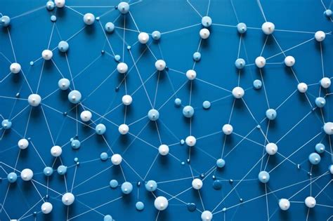 Premium Photo Blue Science Tech Connect Element Polygon Atom Background Technology Networking