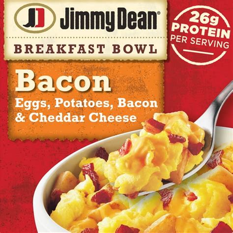 Jimmy Dean Eggs Potatoes Bacon And Cheddar Cheese Breakfast Bowl 7 Oz