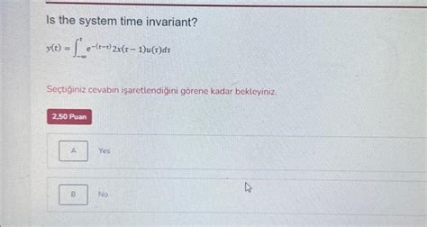 Is The System Time Invariant