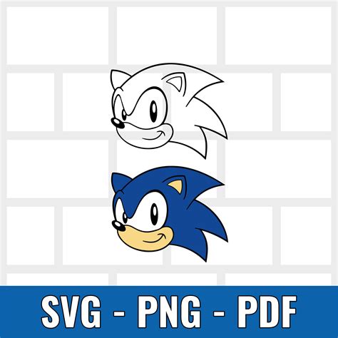 Sonic The Hedgehog Svg Head Mascot Svg Bundle Sonic Svg Shad Inspire