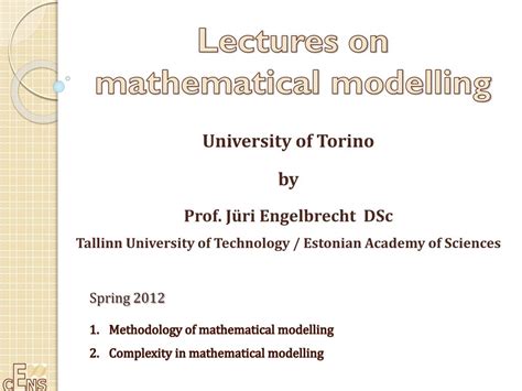 Ppt Lectures On Mathematical Modelling Powerpoint Presentation Free Download Id6404759