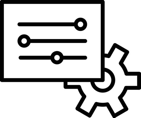Processing Line Icon Vector Art At Vecteezy