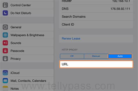 Configure Ipad Proxy TellyPass