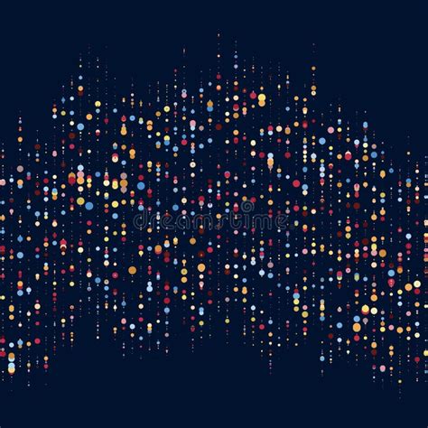 Abstractly Arranged Dots On Blue Background Stock Vector Illustration Of Abstractly Network