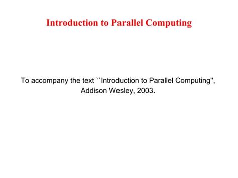 Distribued And Parallel Computing Notespdf