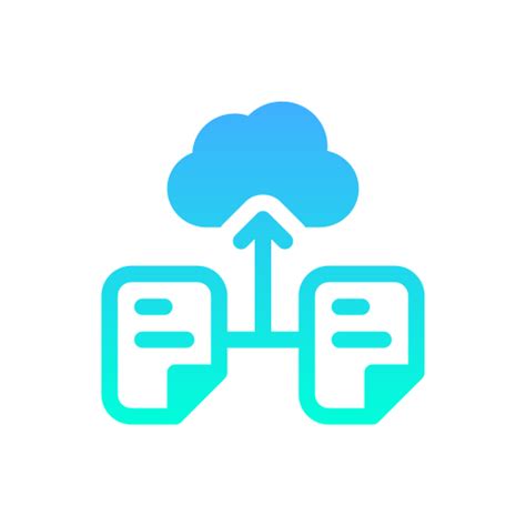 Data Cloud Computing Multimedia Option Storage Networking Icon