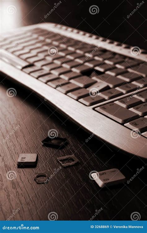 Broken Keyboard Stock Image Image Of Break Fixing Broken