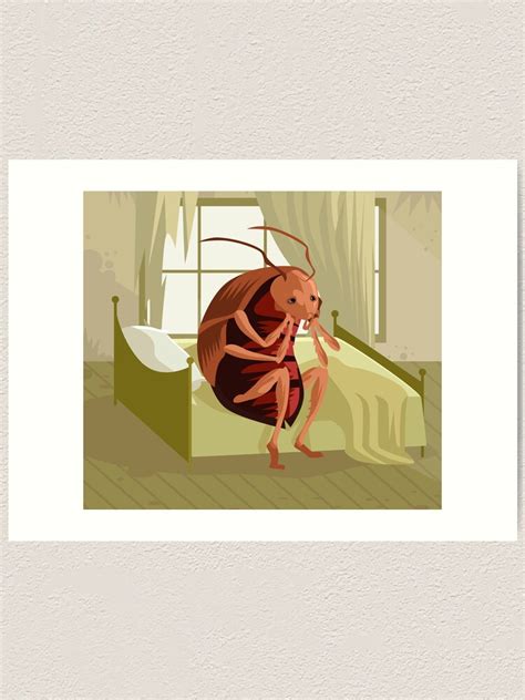 Kafka Metamorphosis Cockroach Art Print By Matintheworld Redbubble Kafka Metamorphosis Cockroach Art Print By Matintheworld Redbubble
