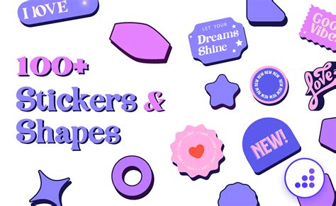 100 Stickers Shapes BRIX Templates Figma