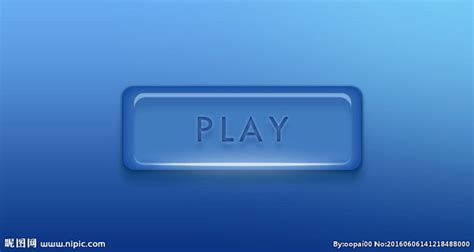 水晶按钮透明按钮蓝色按钮 花瓣网