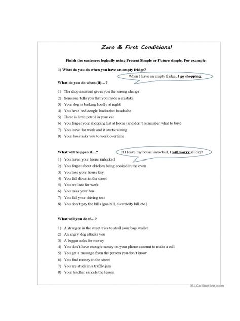 100 Zero Conditional Questions For Conversation Pdf