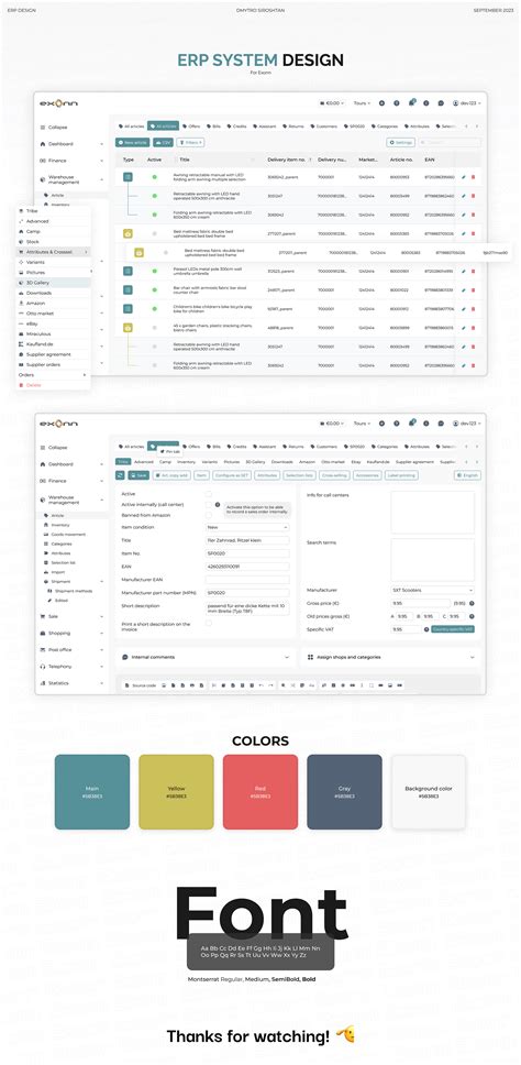 Erp System Uxui On Behance