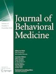 Home Journal Of Behavioral Medicine Springer Nature Link