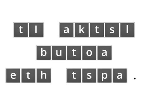 A Third Conditional Sentence Anagram