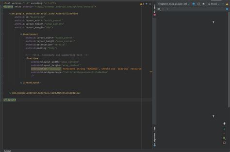 Material Cardview Preview Fails To Display Layout When Add Cardview · Issue 3199 · Material