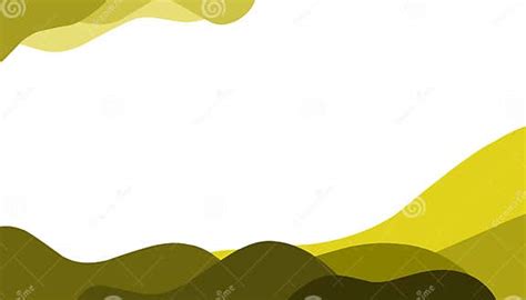 Illustration Of A Yellow Abstract Background With Waves Layer Pattern Stock Vector