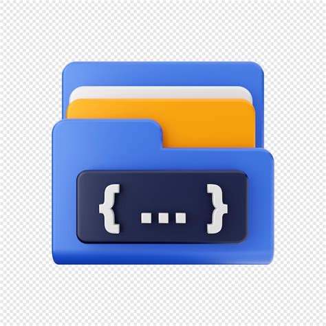 Premium Psd 3d Folder Data File Storage Icon Illustration