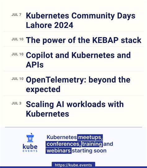 Kube Events On Linkedin 📅 Kubernetes Events Starting In The Next 24 Hours Scaling Ai Workloads