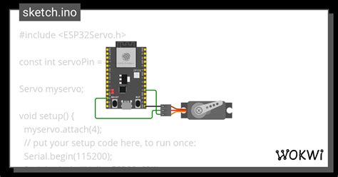 Robot Vinkende Arm Rc Servo Styre Servo Wokwi Esp32 Stm32
