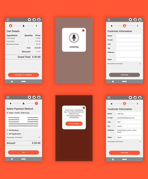 Recipe App UI UX Design Behance Recipe App UI UX Design Behance
