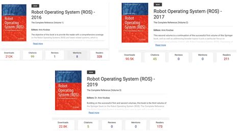 springer book on robot operating system ros