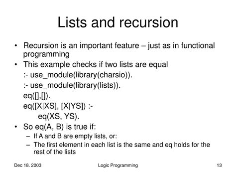 ppt programming language theory logic programming powerpoint presentation id 7029906