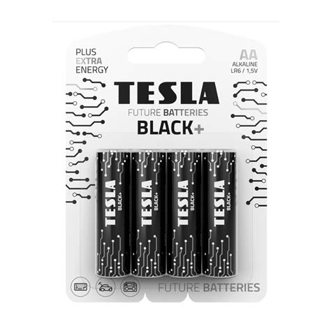 Комплект 4 алкални батерии Aa Lr6 Tesla Black B4 1 5v Emag Bg