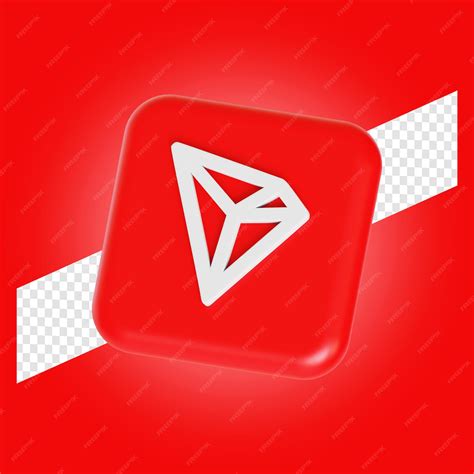 Premium Psd Tron Token Cryptocurrency Symbol Logo 3d Illustration