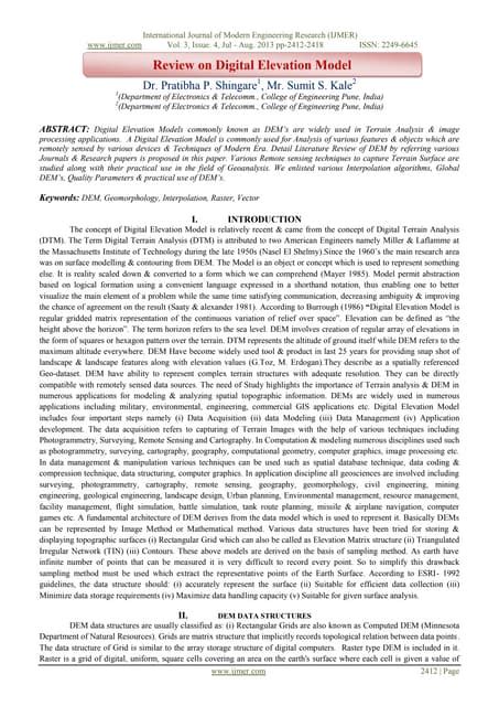 3d Visualization Of Dem By Using Arcscene Pdf 3 D Graphics