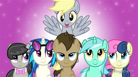 Mlp Background Six By Djvinylscratch Redbubble
