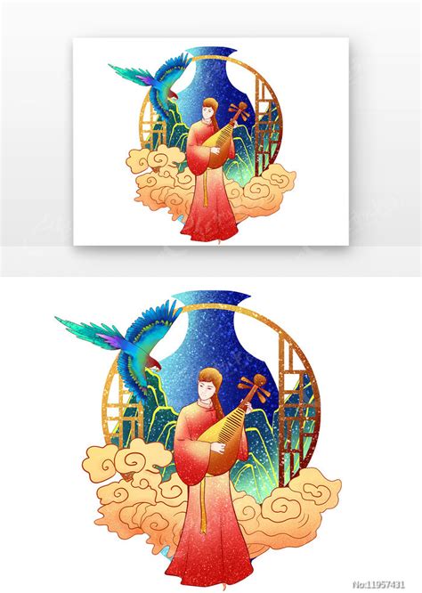 弹琵琶的古风女人图片下载红动中国