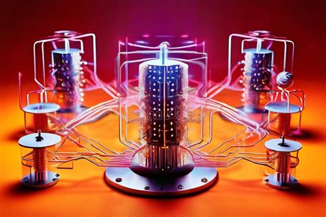 Quantum Computing Visual Representation Of Quantum Computing Co Stock Illustration