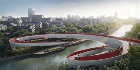 Rmjm Milanos Design For The Pedestrian Bridge Project In China Was