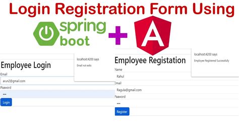 Build A Login Registration Form With Restful API Using Spring Boot And