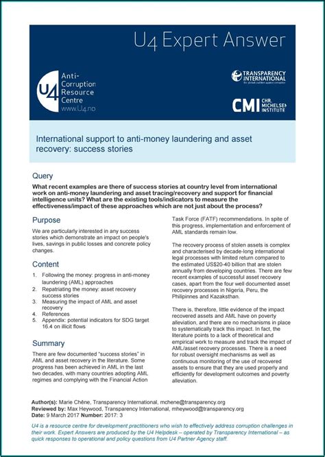 Aml Compliance Program Template