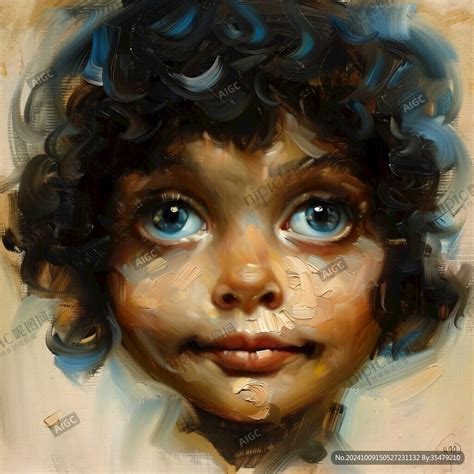 Ai创作图童真 清澈 眼神 孩子 可爱 肖像 油画 艺术 绘画 人物 插画 摄影 美丽 梦幻 童趣 治愈 温暖 温柔 美好 纯真 天真 希望 未来 生活 幸福 快乐 爱 微笑 宝贝 童年 成长