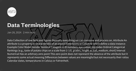 Data Terminologies Data Terminologies