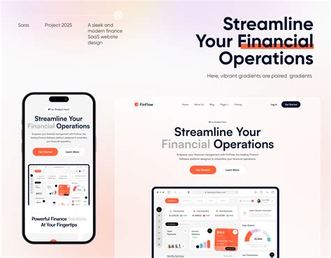 Saas Finance Design 1 Images Behance