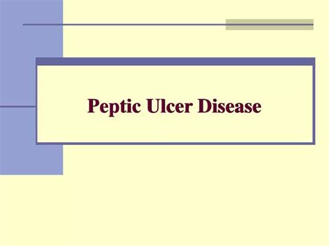 Peptic Ulcer Disease System Disorder Template Prntbl