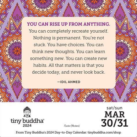 2024 Tiny Buddha Calendar Uplifting Quotes For Happiness And Self Care