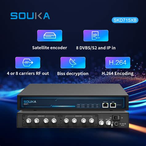 8 Dvbss2 Input Biss Decryption Satelite Receiver Digital Modulator Satelite Modulator Biss