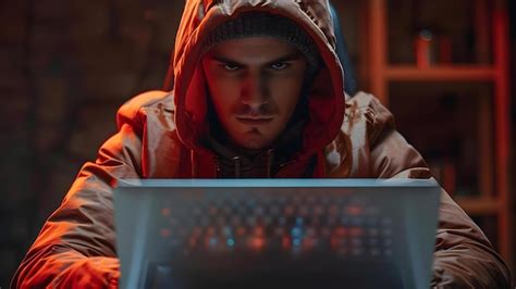 Premium Photo A Young Hacker Using A Laptop To Infiltrate A Network
